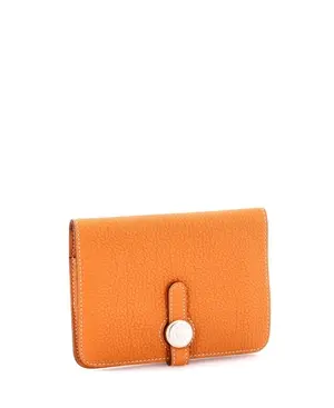 Hermès Dogon Compact Wallet Leather