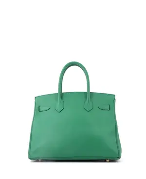 Hermès Birkin 30 Handbag Green Epsom With Gold Hardware