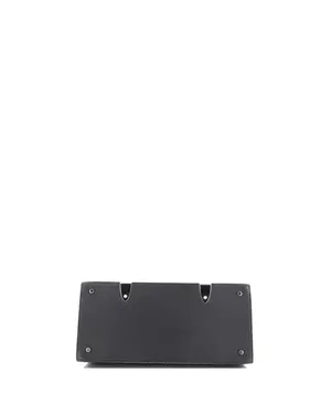 Goyard Mm Saigon Top Handle Bag Coated Canvas With Leather - Black