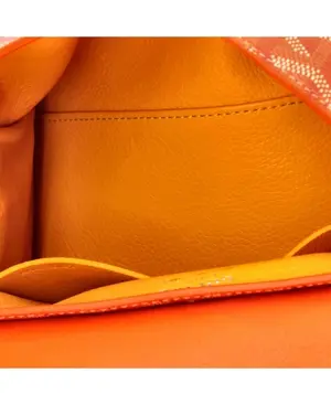 Goyard Saigon Top Handle Bag Coated Canvas With Leather