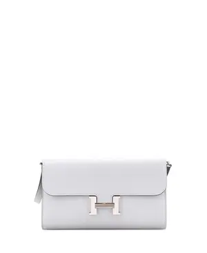 Hermès Constance To Go Wallet Evercolor - Blue