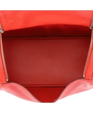 Hermès 30 Lindy Bag Clemence - Red