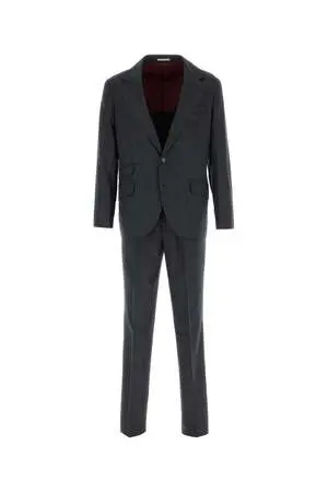 Brunello Cucinelli Dark Grey Flannel Suit - Gray