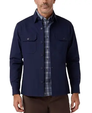 Mizzen+main Warren Shirt Regular Fit Jacket - Navy