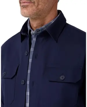 Mizzen+main Warren Shirt Regular Fit Jacket - Navy