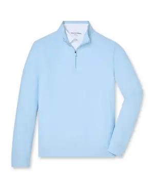 Mizzen+main Easton Quarter Zip Sweater - Cloud Blue Regular