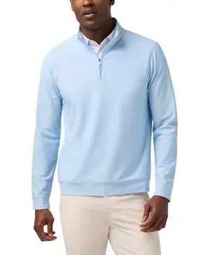 Mizzen+main Easton Quarter Zip Sweater - Cloud Blue Regular