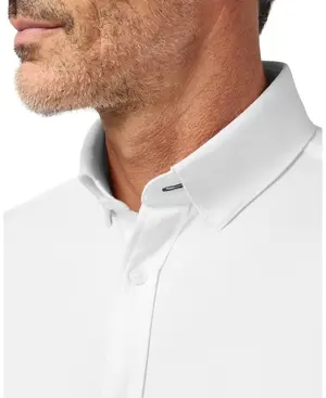 Mizzen+main Newport Long Sleeve Dress Trim Fit Shirt - White