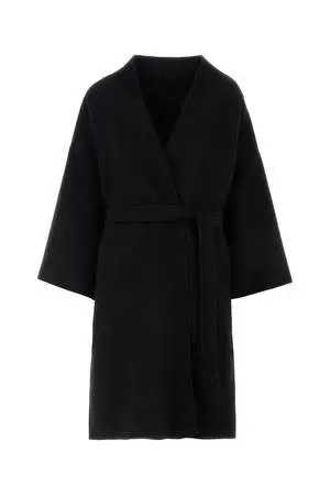 Fendi Wool Blend Coat - Black