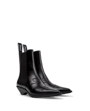 Camper Anita Leather Chelsea Bootie - Black