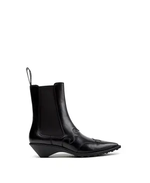 Camper Anita Leather Chelsea Bootie - Black