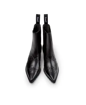 Camper Anita Leather Chelsea Bootie - Black