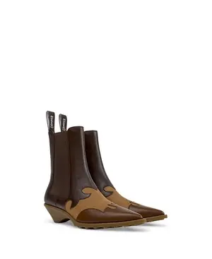 Camper Anita Leather Chelsea Bootie - Brown