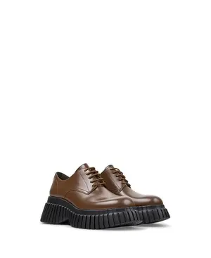 Camper Pix Bcn Leather Shoe - Brown