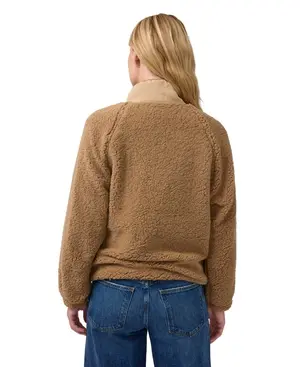 INGRID & ISABEL Relaxed Raglan Sleeve Maternity Sherpa Jacket