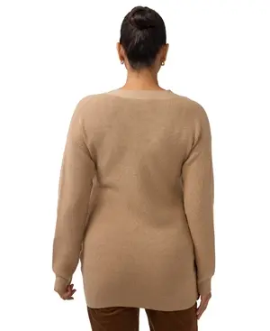 INGRID & ISABEL Ribbed Knit Crossover Maternity Nursing Cardigan