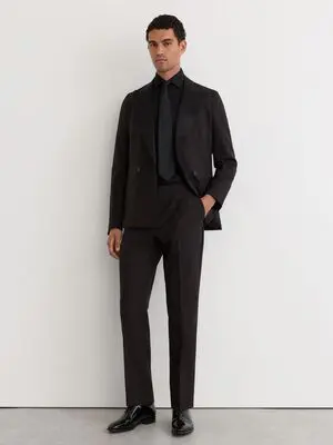 REISS Tommy Suit Trousers - Brown