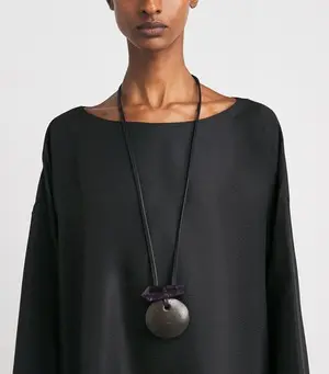 Eskandar Silk Plissé Midi Dress