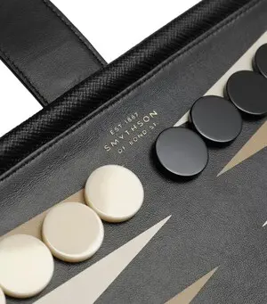 Burberry X Smythson Leather Roll-up Backgammon Travel Set