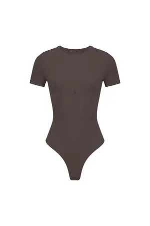 GOD SAVE QUEENS Second Skin T-shirt Bodysuit Doppio - Brown
