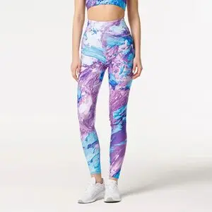 ALOHA FROM DEER Azure Fantasy Highwaist Leggings - Blue