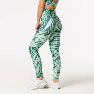 ALOHA FROM DEER Graffiti Highwaist Leggings - Green