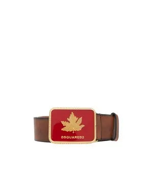 Dsquared2 Logo Buckle Belt - Red
