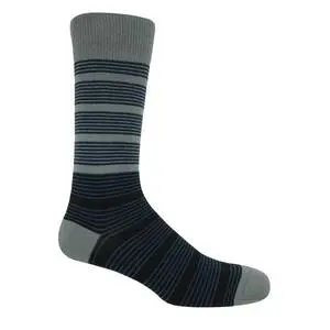 PEPER HAROW - MADE IN ENGLAND Twin Stripe Socks - Grey