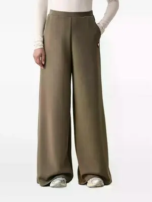 Guess Logo-plaque Wide-leg Track-pants