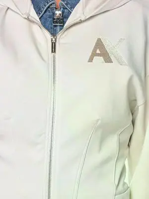 Armani Exchange Logo-patch Zip-up Hoodie