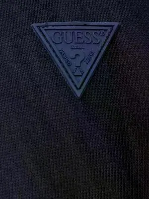 Guess Logo-patch Zip-up Hoodie