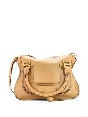 Chloé Marcie Leather Medium Satchel - Neutrals