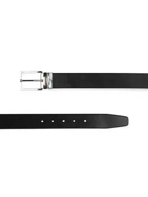 DOUCAL'S Grained Leather Belt