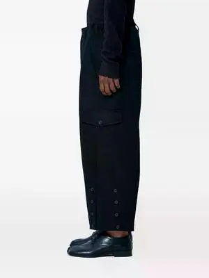 Yohji Yamamoto Button-detail Wide-leg Cargo Pants