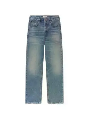FRAME Faded-effect Whiskered Jeans
