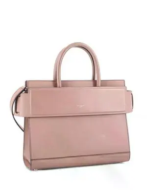 Givenchy Horizon Satchel Leather Small Tote Bag - Neutrals