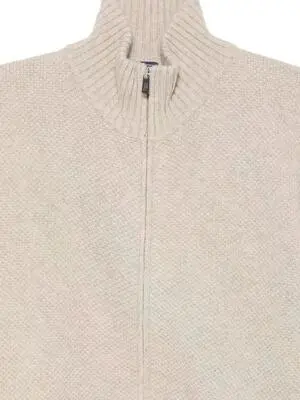 Fedeli Zip-up Waffle-knit Sweater