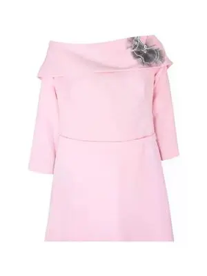 Safiyaa Off-shoulder Bow-detail Maxi Dress