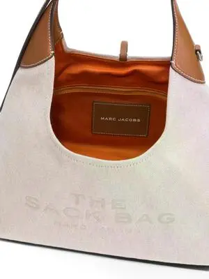 Marc Jacobs The Leather-trim Canvas Belted Sack Bag