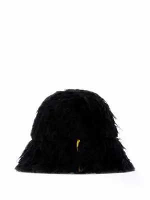 Fendi Teddy-effect Bucket Hat - Black