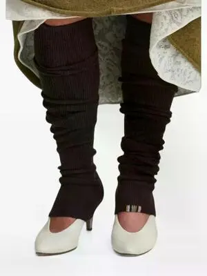 Extreme Cashmere Nº266 Ballet Ribbed-knit Leg Warmers