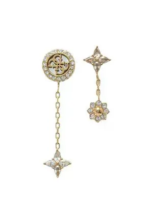 Guess Secret Garden Crystal-embellished Earrings - Gold
