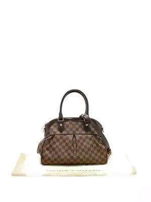 LOUIS VUITTON 2010 Pm Trevi Damier Ebene Canvas Tote Bag - Brown