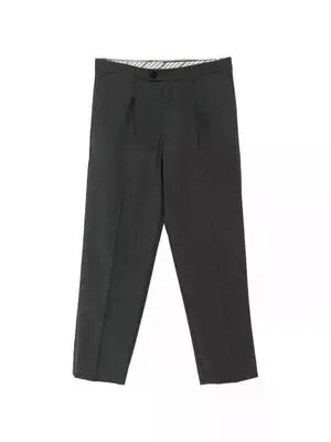 AMARANTO Pleated Straight-leg Tailore Trousers - Grey