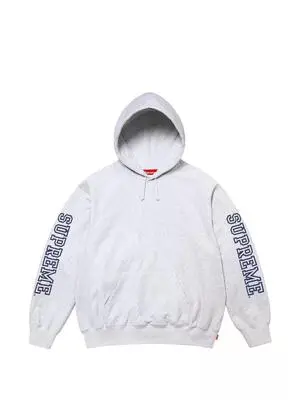 Supreme Collegiate Logo-print Hoodie - Grey