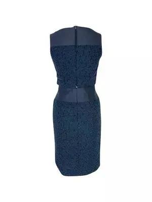 Oscar De La Renta Textured Layered Dress