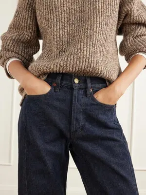 B Sides Slim Lasso High-rise Wide-leg Jeans