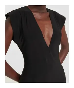 Norma Kamali V-neck Maxi Gown