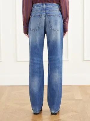 JAMIE HALLER The Chic Straight Mid-rise Jeans
