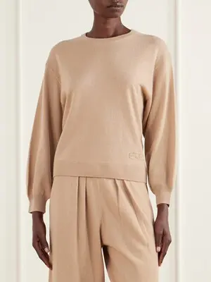 ERES Colorama Maille Famous Wool And Cashmere-blend Sweater - Neutrals
